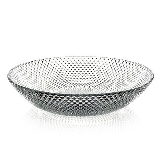 8" Shimmering Lead-Free Diamond Pattern Glass Soup Bowl - Bed Bath ...
