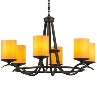Meyda Tiffany 150215 Octavia 6 Light 39" Wide Ring Chandelier - Bed ...