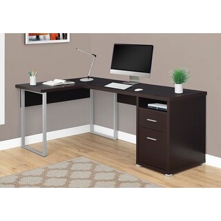 Cappuccino Left Or Right Facing 80nch Computer Desk - Bed Bath & Beyond ...