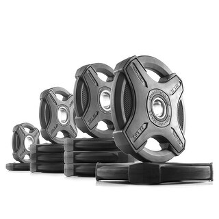 XMark SIGNATURE Series Olympic Plate Weights (135 lb. Set) - Bed Bath ...