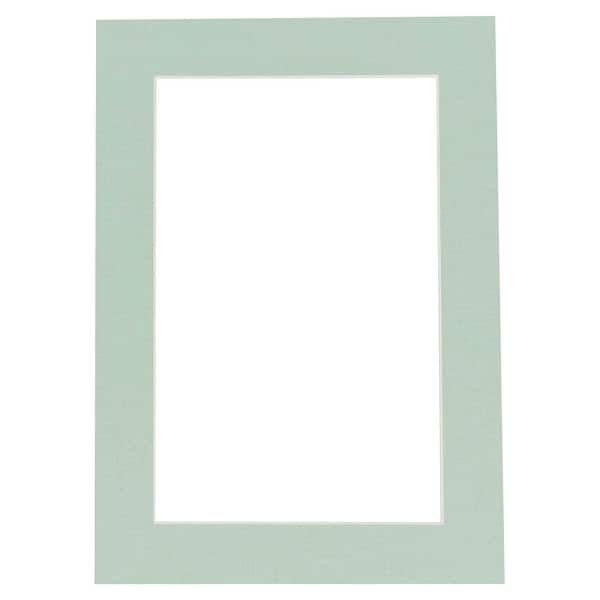 10x18 Mat Bevel Cut for 8.5x11 Photos - Acid Free Honeydew Green Precut ...