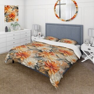 Designart "Tropical Paradise Botanical Paradise IV" cottage bedding set ...