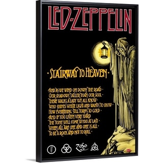 "Led Zeppelin ()" Black Float Frame Canvas Art - Bed Bath & Beyond ...