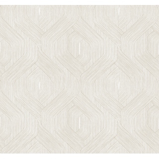 Fine Line Taupe Geometric Wallpaper - Bed Bath & Beyond - 40829622