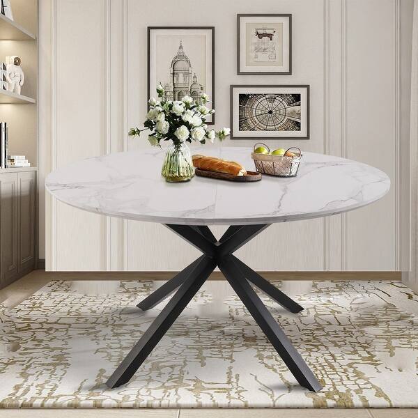 round dining table centre leg
