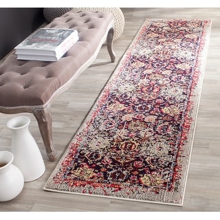 SAFAVIEH Monaco Rakipe Distressed Boho Rug - 2'2" x 6' Runner - Bed ...