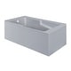 Claire 60 X 32 Left Drain Soaking Alcove Corner Apron Bathtub In Matte ...